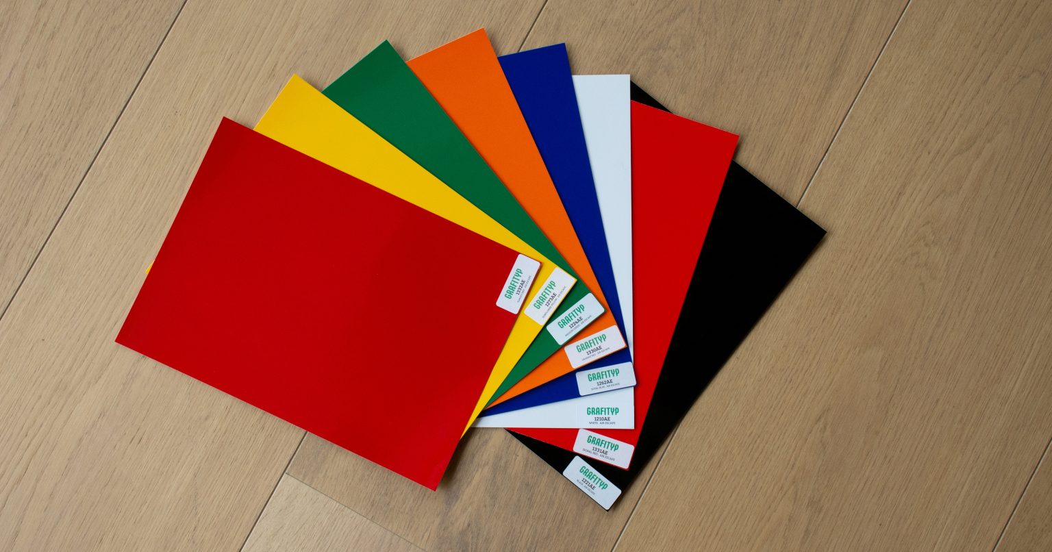 Grafityp polymeric sign making films with air escape technology - Grafityp